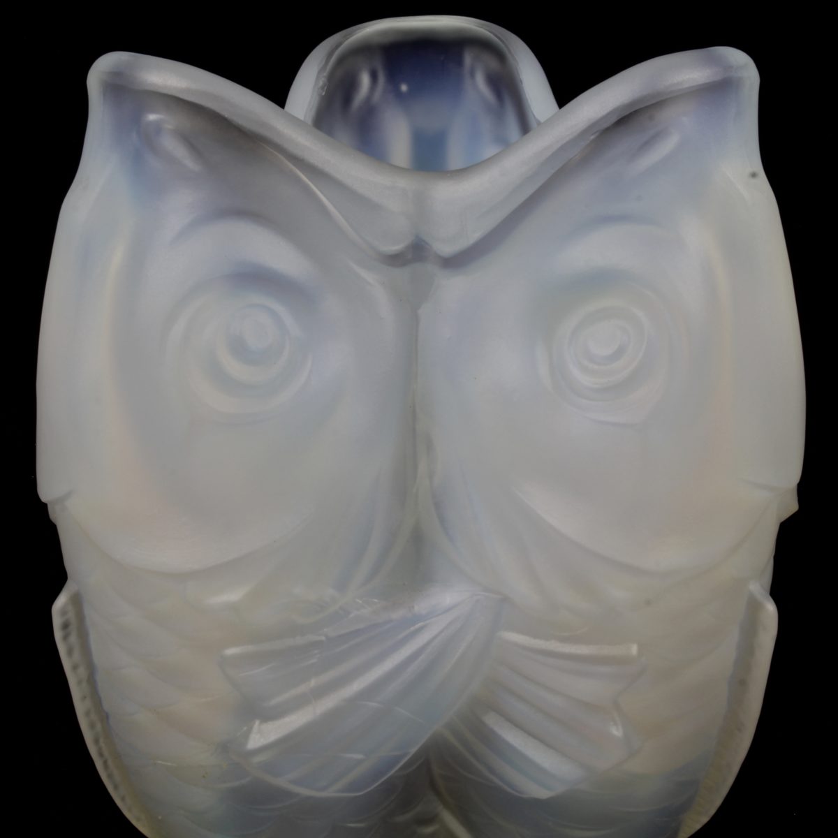 ETLING FRANCE VASE AUX 3 POISSONS - Art deco Nice